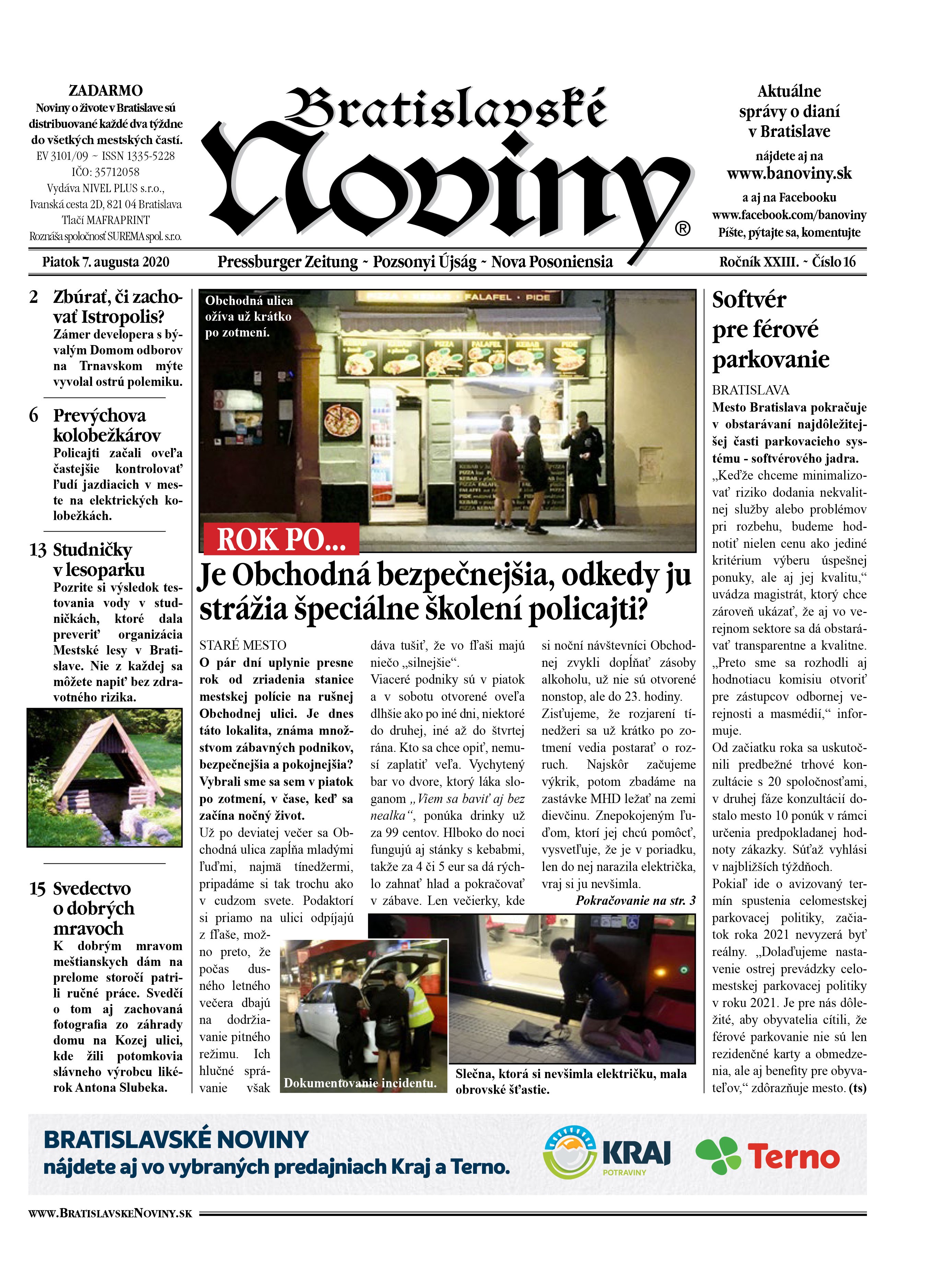 Tlačené vydania | Bratislavské noviny